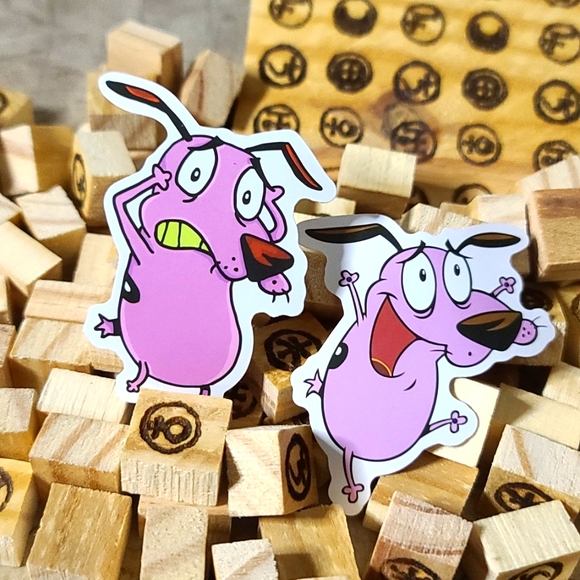 Restricted Design | Design | Courage The Cowardly Dog Stickers | Poshmark